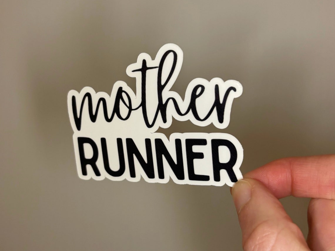 Mother Runner Sticker Cute Run Mama Decal Runner Mom Gift for Her Women ...