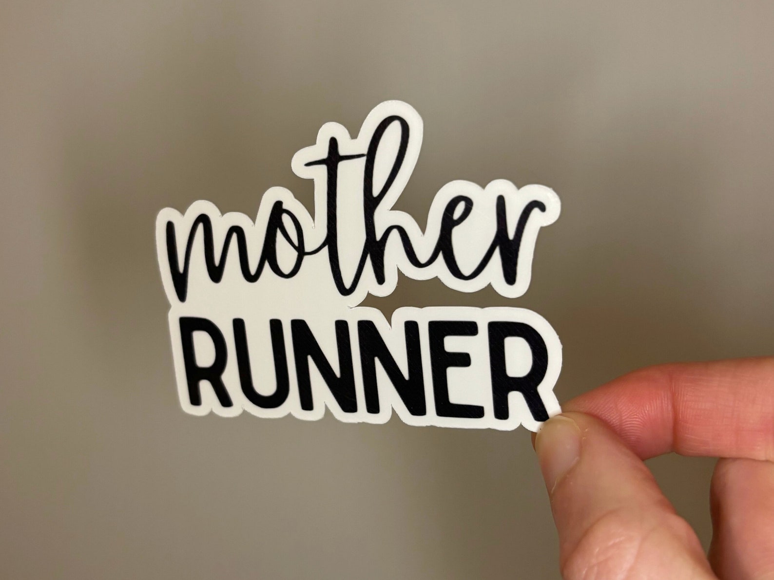 Mother Runner Sticker Cute Run Mama Decal Runner Mom Gift for Her Women ...