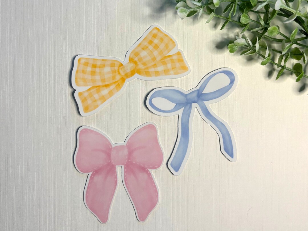 Bow Sticker Pack | Coquette | Cute Dainty | Soft Girl Era | Trendy ...