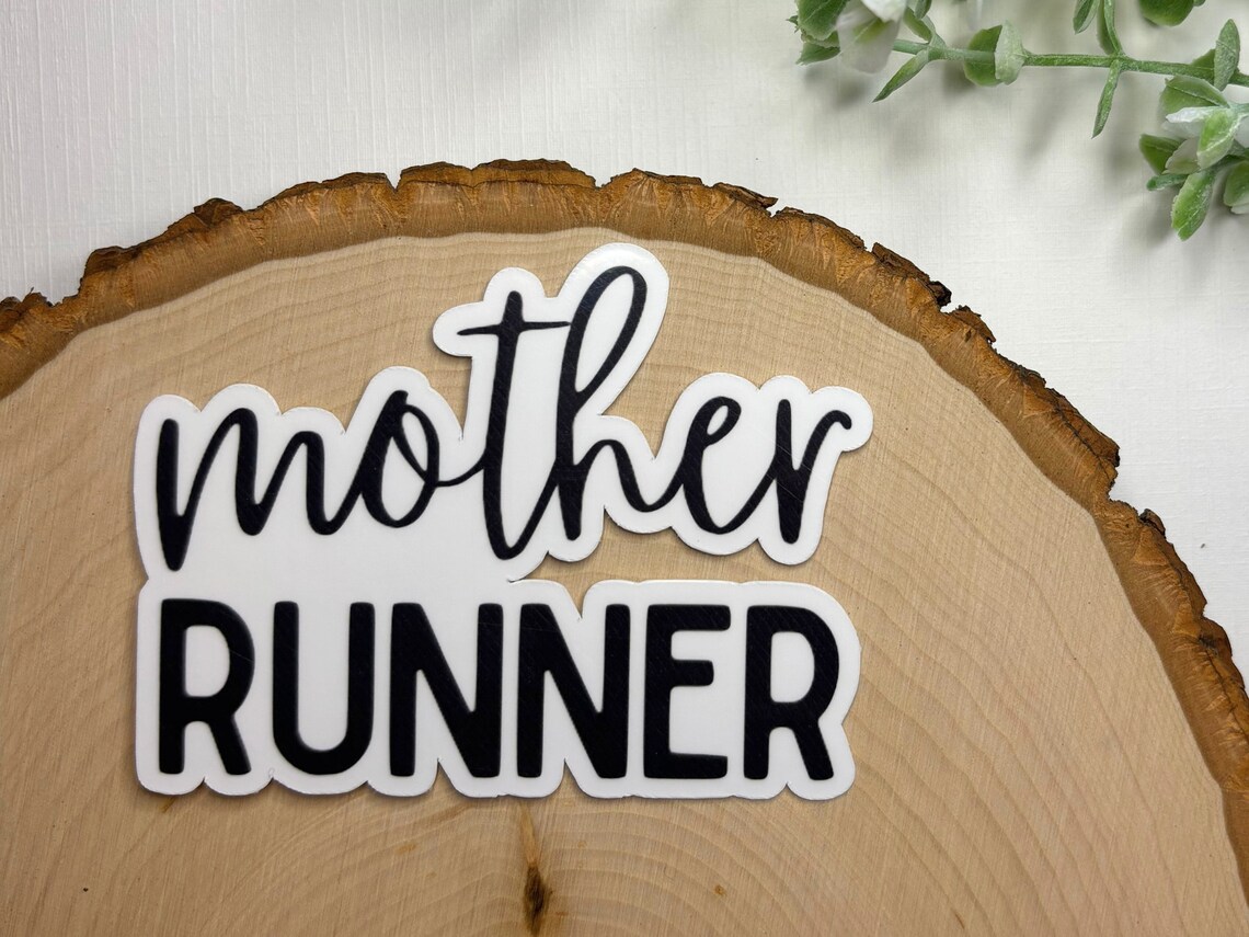 Mother Runner Sticker Cute Run Mama Decal Runner Mom Gift for Her Women ...