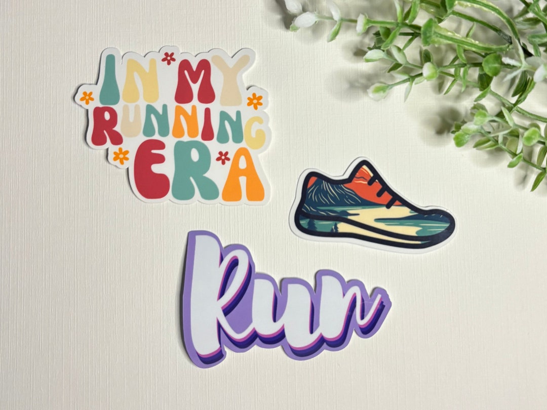 Running Sticker Pack | in My Era | Cute Girly Runner Decals | Half ...