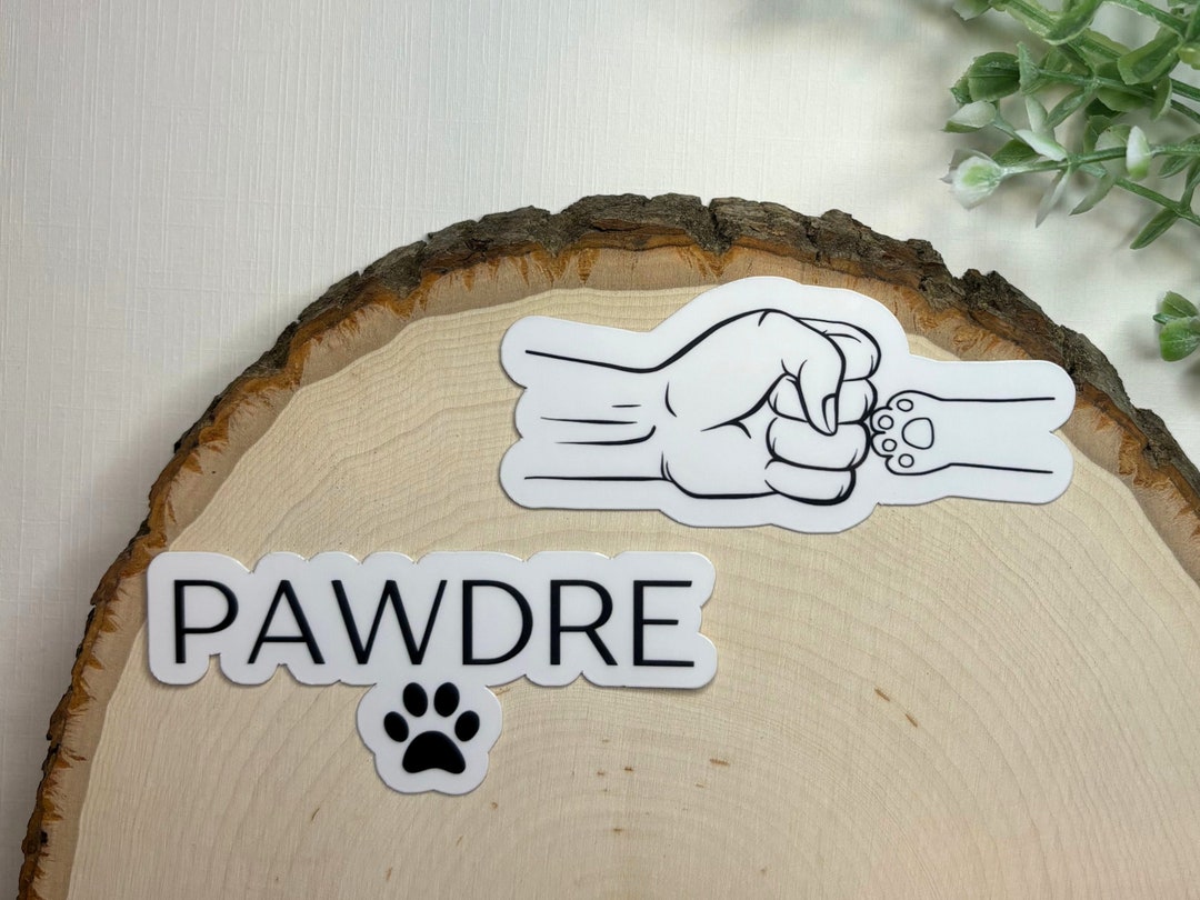 Dog Dad Sticker Pack – Funny Pawdre Vinyl Stickers for Dog Lovers, Pet ...