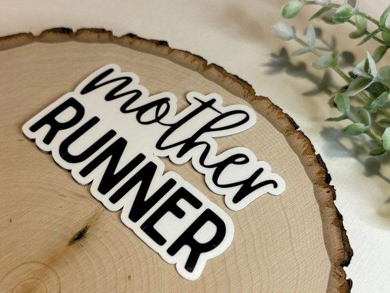 Mother Runner Sticker Cute Run Mama Decal Runner Mom Gift for Her Women ...