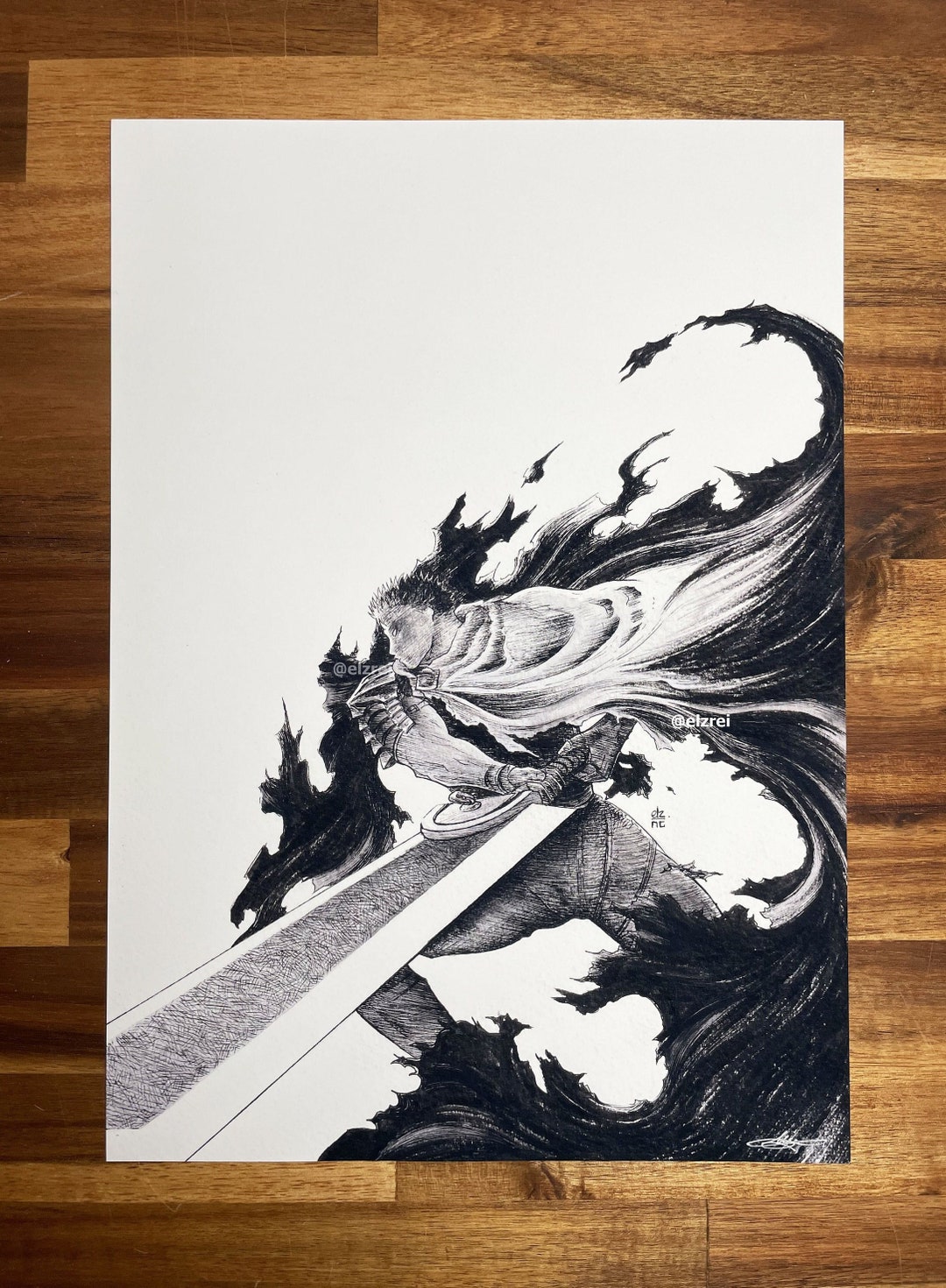 Print Ink Painting Guts on Matte Paper A4 for Wall Decoration - Etsy