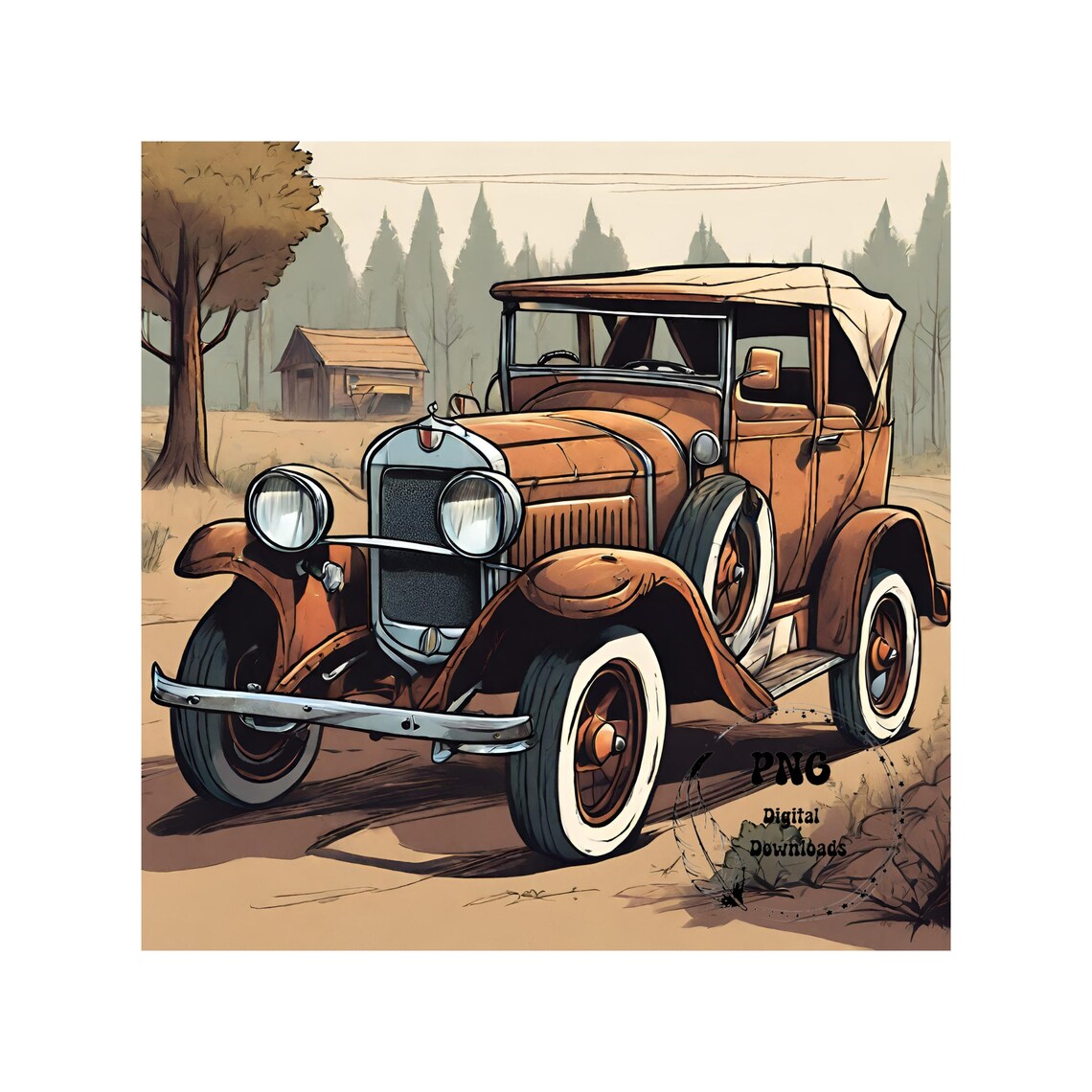 7 Rustic Cars Bundle, PNG, Sublimation, Tshirts, Mugs, Tote Bags ...