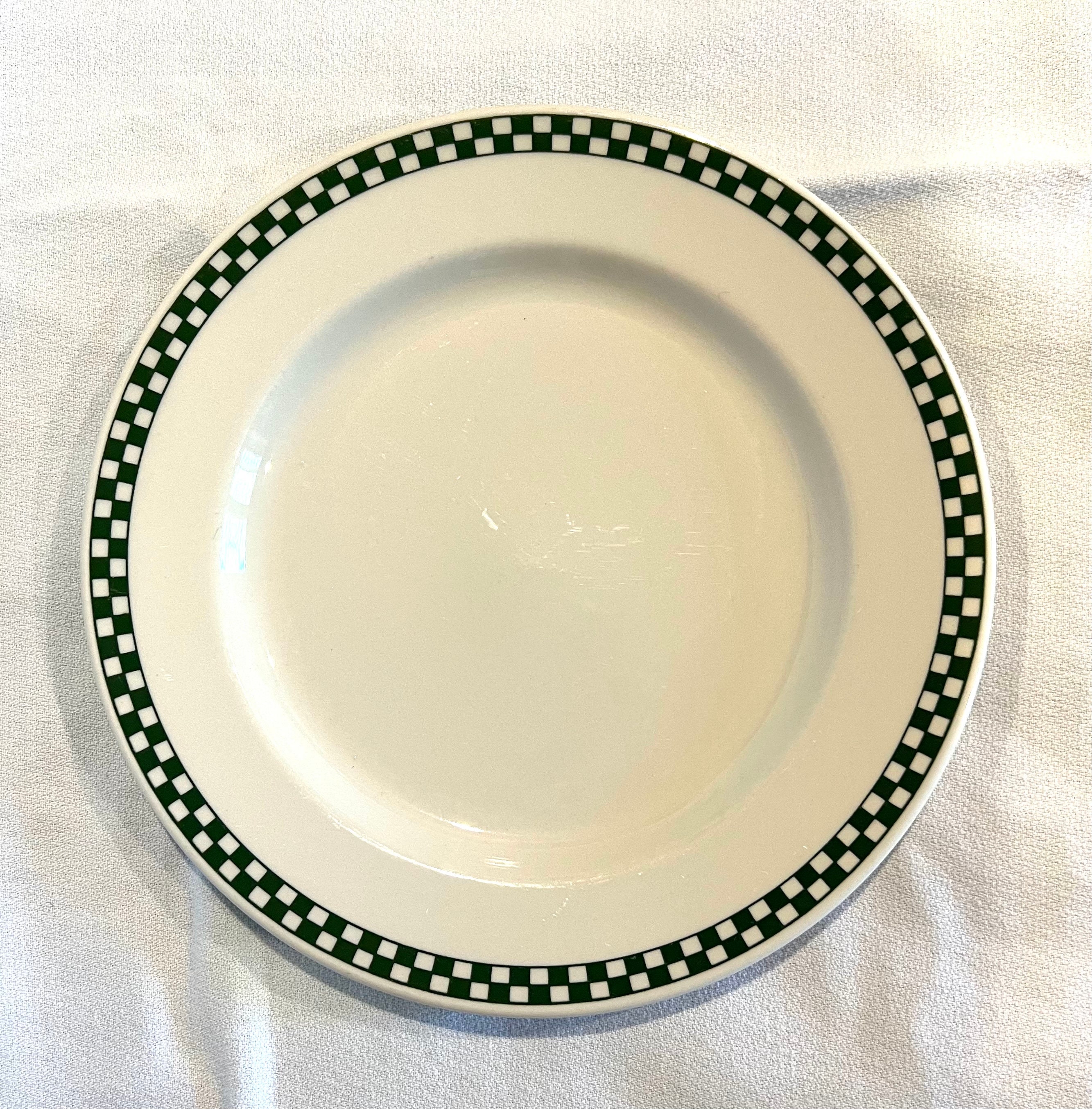 Homer Laughlin Green Checkers Dinner Plate - Etsy