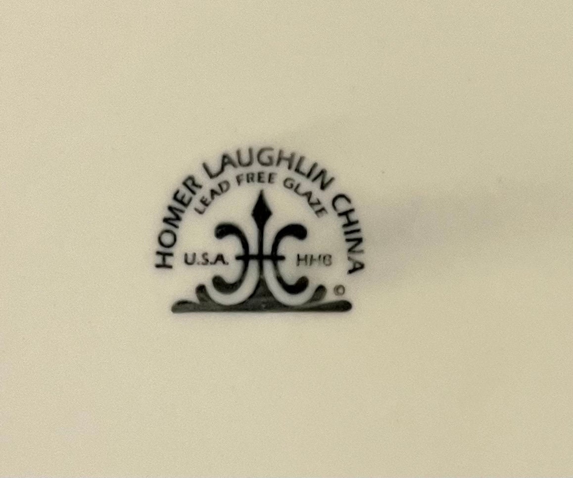 Homer Laughlin Green Checkers Dinner Plate - Etsy