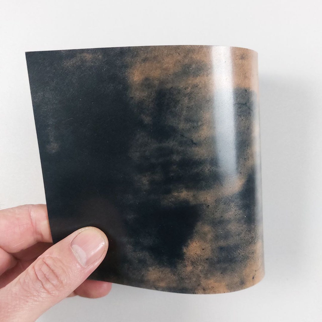 Rocado Cordovan Art. Marbled Black Leather Panels /sheets/peaces ...