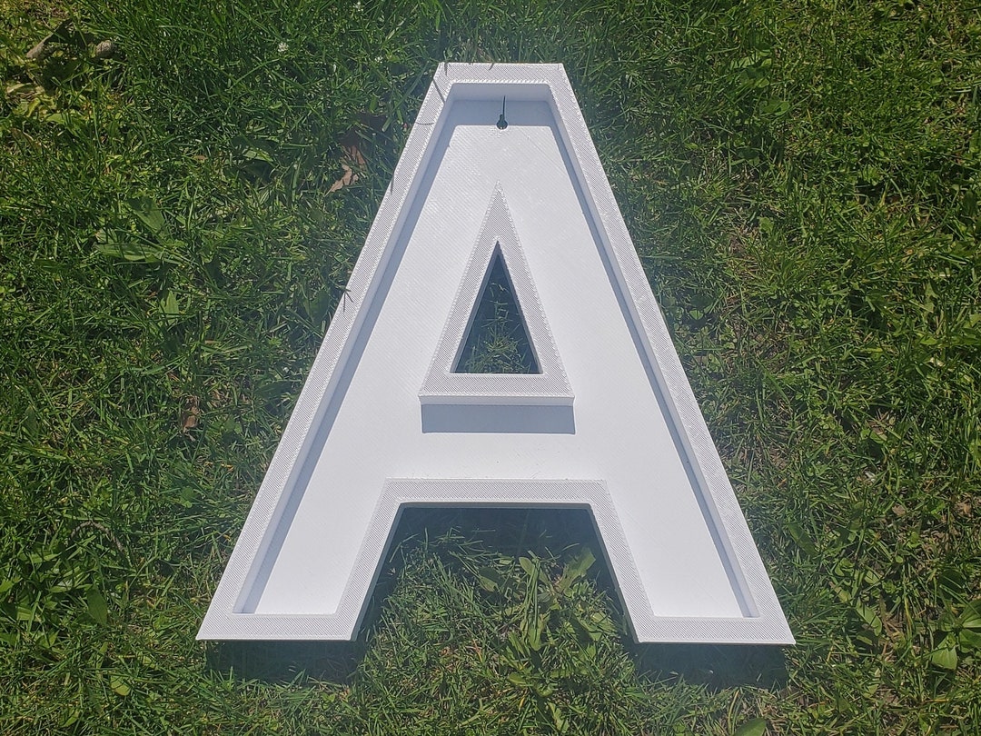 3D Printed Outdoor Thick Fillable Letters Custom Decorative Sign ...