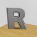 3D Printed Thin Wall Fillable Letters Custom Decorative Sign 3D ...