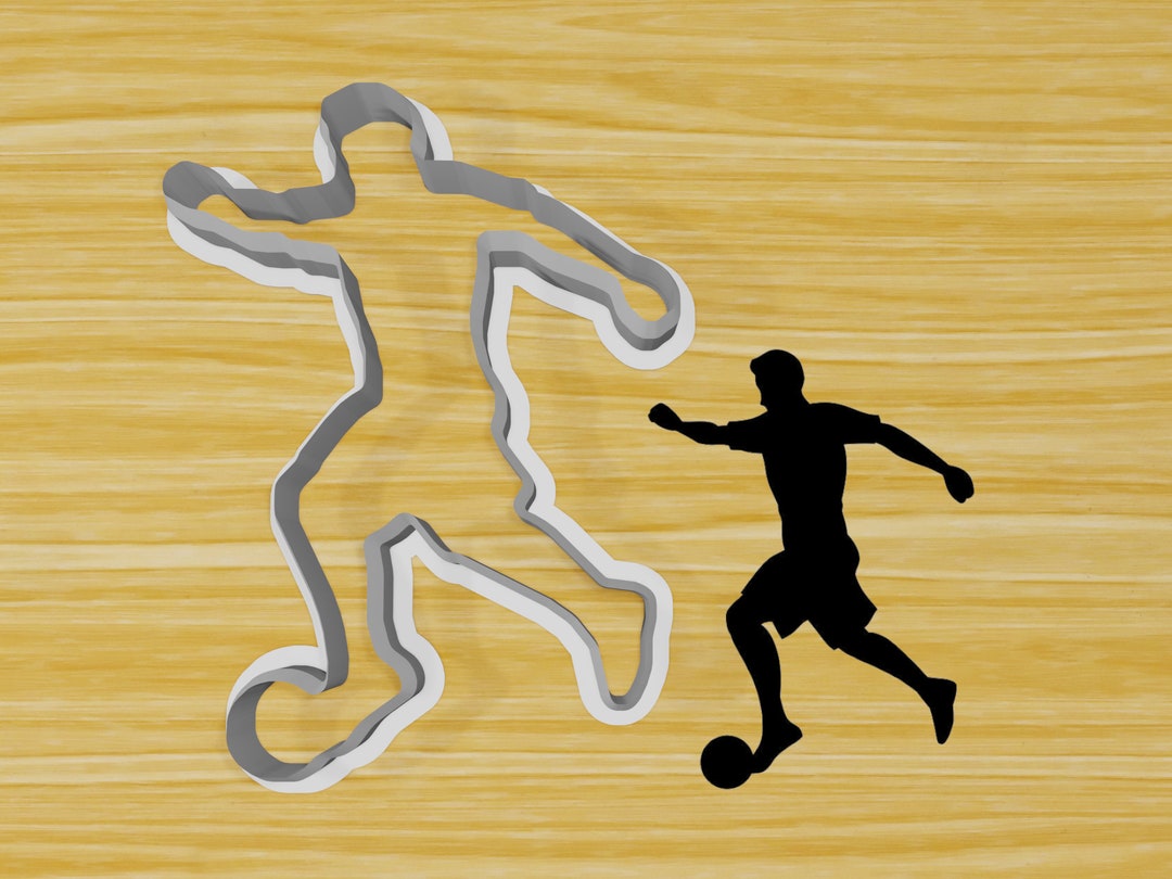 Soccer Cookie Cutter Fun Kids Crafts Fondant Soccer Gift Sports Cookie ...