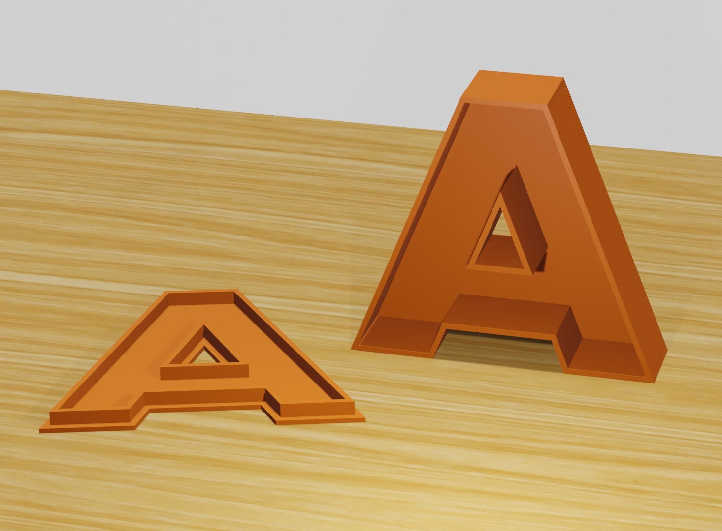 3D Printed Letter Gift Box With Lid Custom Decorative Sign 3D Alphabet ...