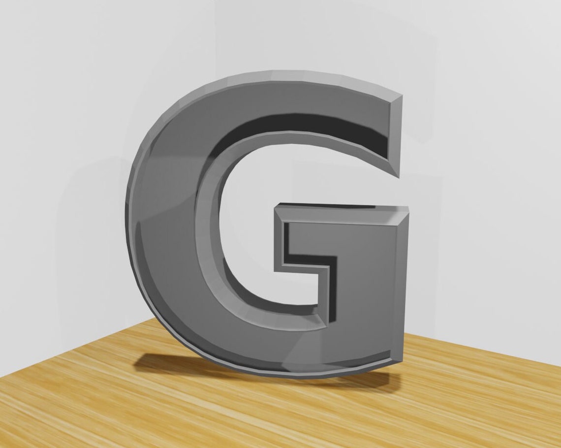 3D Printed Thin Wall Fillable Letters Custom Decorative Sign 3D ...