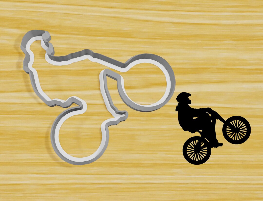BMX Cookie Cutter Fun Kids Crafts Fondant Clay Cutter BMX Gift Sports ...