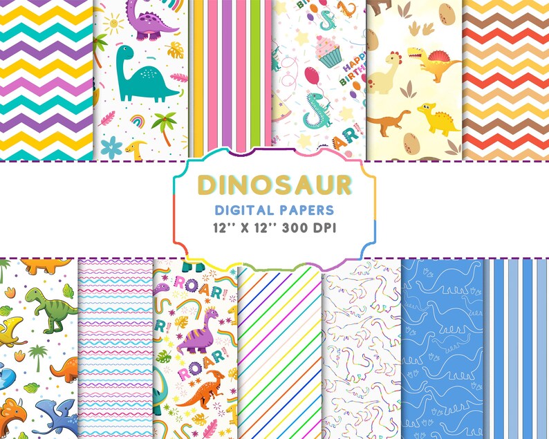 Dinosaur, Paper Digital De Dinosaurio, Fondo, Patrones De Dinosaurio ...