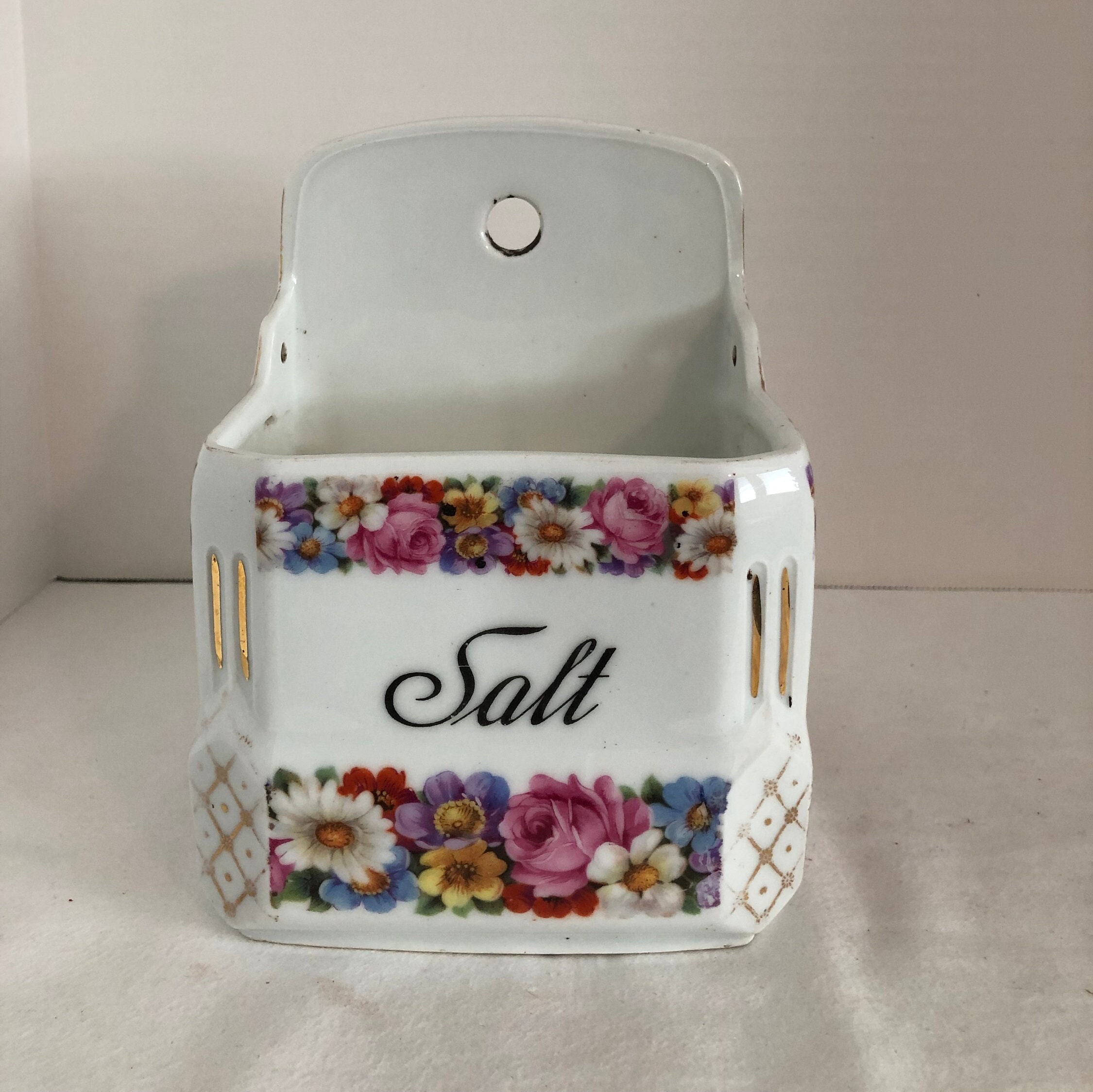 Vintage Salt Pot - Etsy