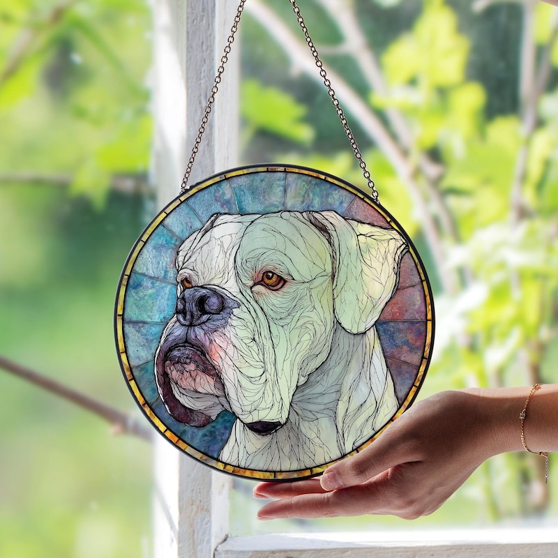 White Boxer - Etsy