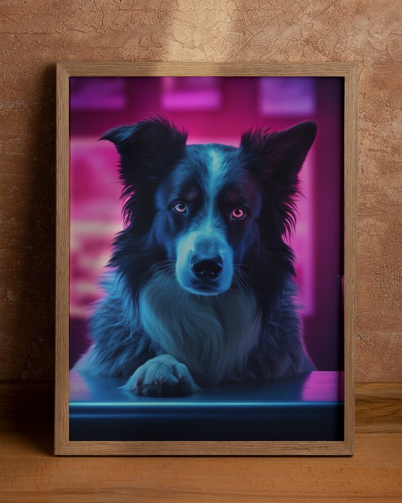 Nightshade Whispers - Digital Download - Border Collie Art Print ...