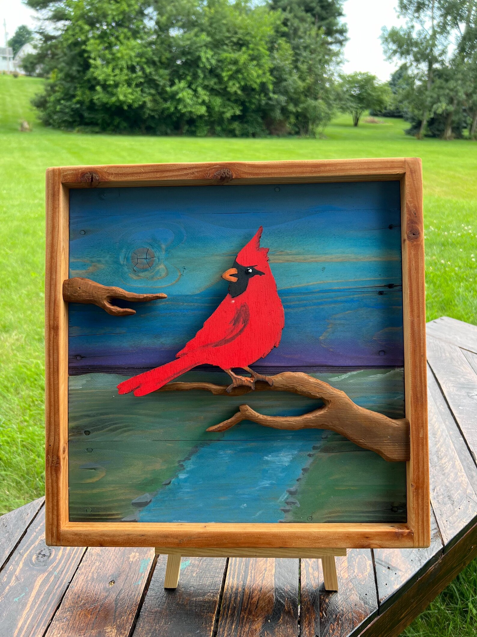 Cardinal River Art Reclaimed Bird Frame - Etsy