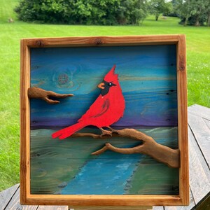 Cardinal River Art Reclaimed Bird Frame - Etsy