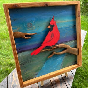 Cardinal River Art Reclaimed Bird Frame - Etsy