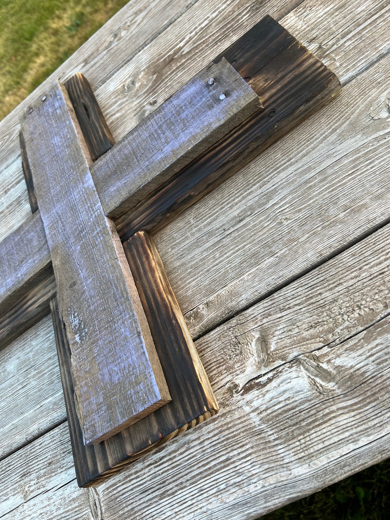 Pallet Wood Rustic Cross Purple - Etsy