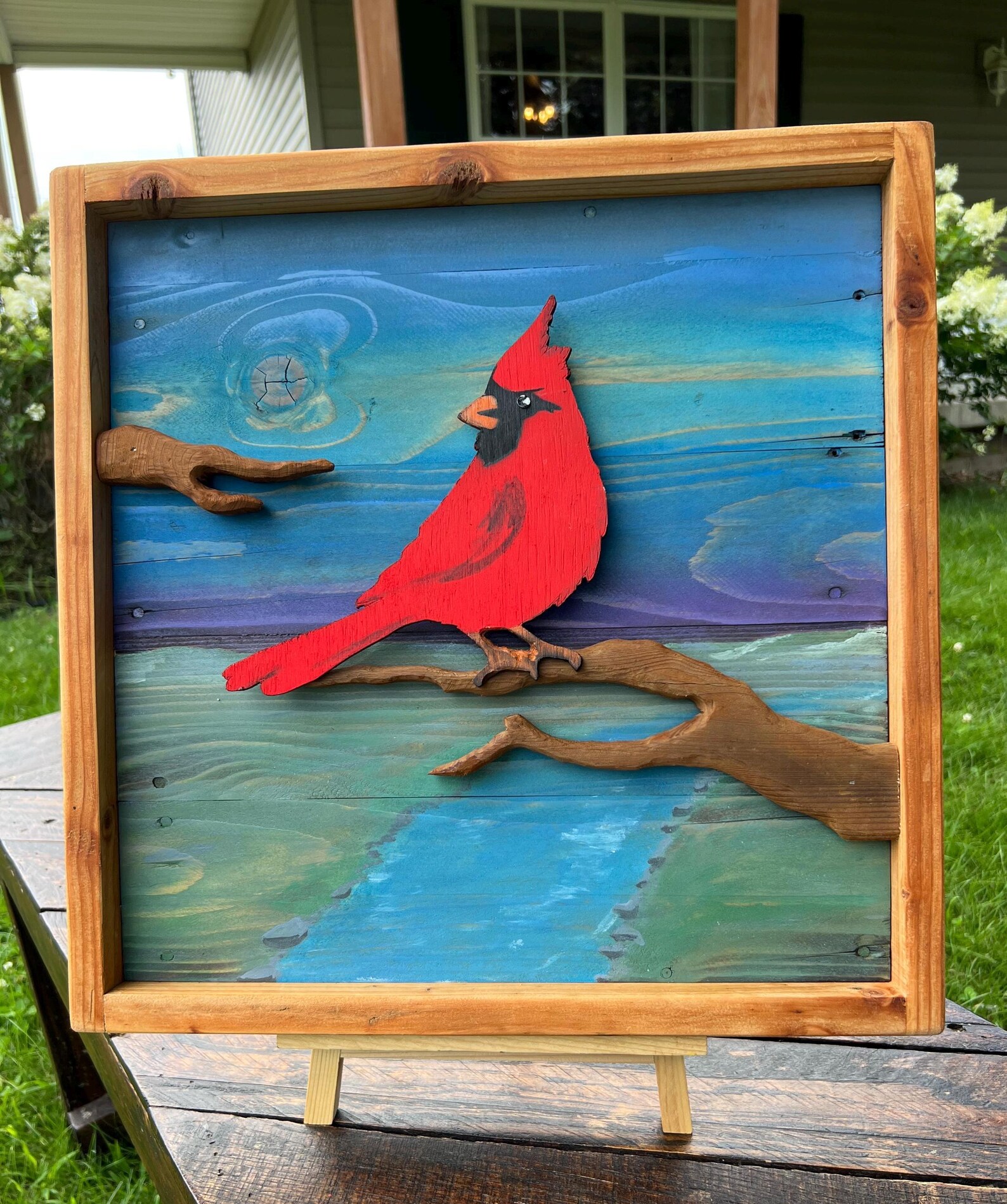 Cardinal River Art Reclaimed Bird Frame - Etsy