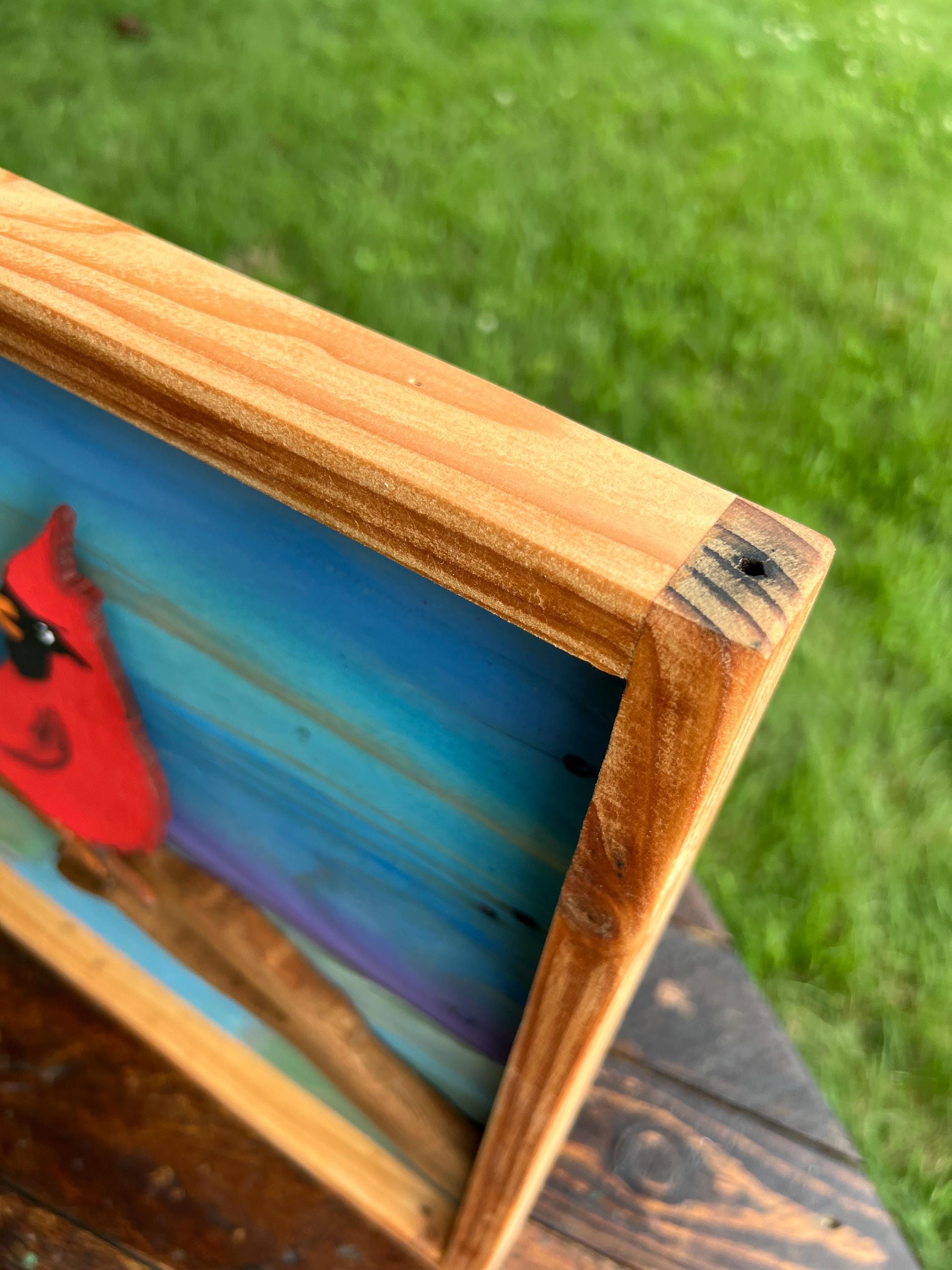 Cardinal River Art Reclaimed Bird Frame - Etsy