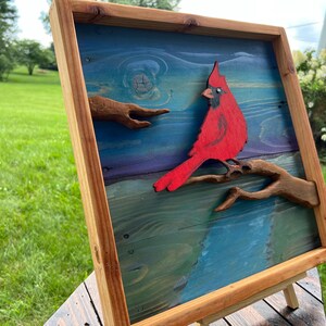 Cardinal River Art Reclaimed Bird Frame - Etsy