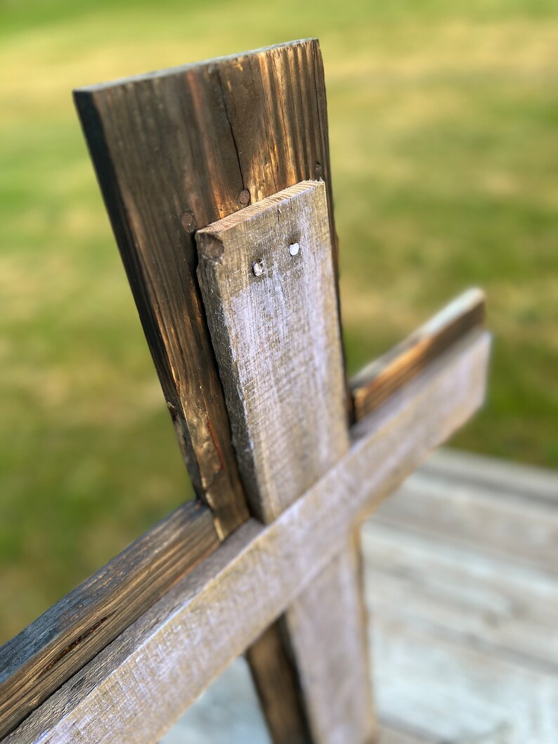 Pallet Wood Rustic Cross Purple - Etsy