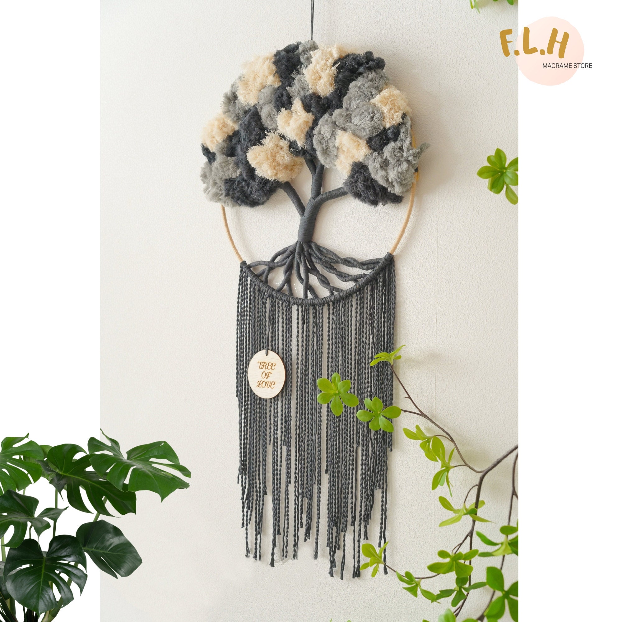 Wall Hanging Decor Macrame Family Tree Cozy Room Decor Home - Etsy