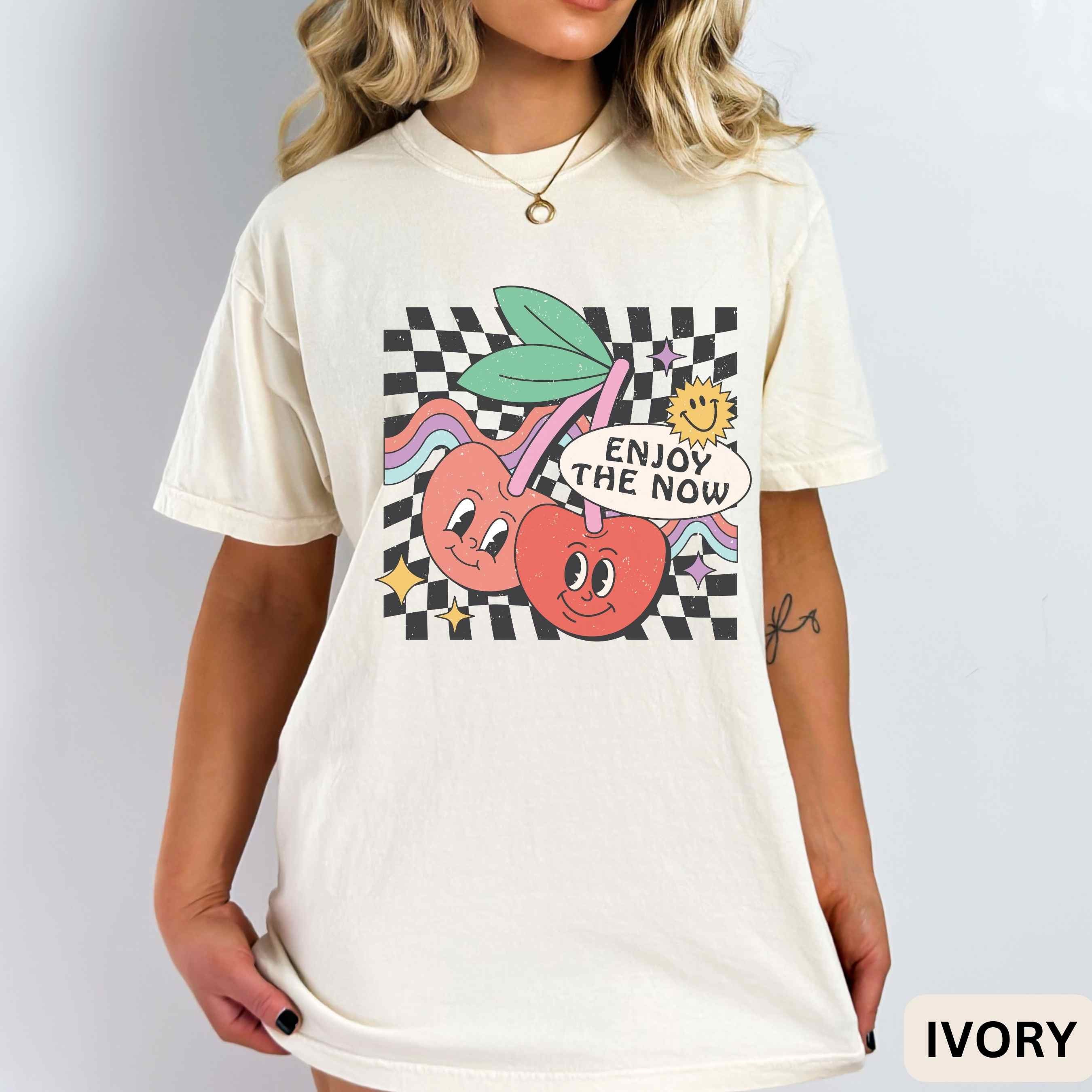 Comfort Color Retro Vintage Shirt, Cherry Vintage Tee, Boho Retro ...