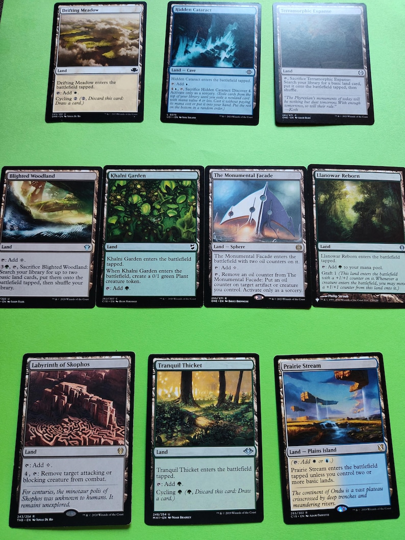 Magic the Gathering 25 Nonbasic Lands - Etsy