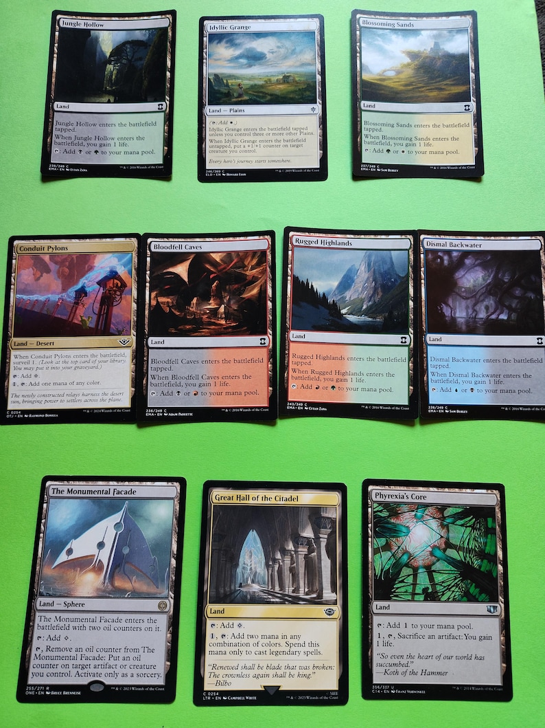 Magic the Gathering 25 Nonbasic Lands - Etsy