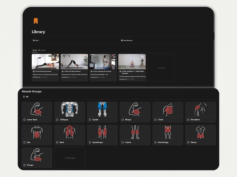 Notion Workout Planner Template | Fitness Tracker, Meal Planner, Gym Routine, Health Journal ...