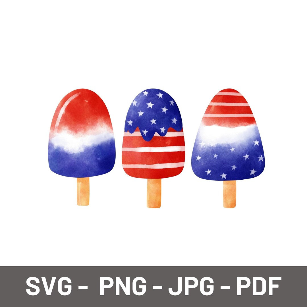 4th of July Popsicles Digital Instant Download Svg Png - Etsy