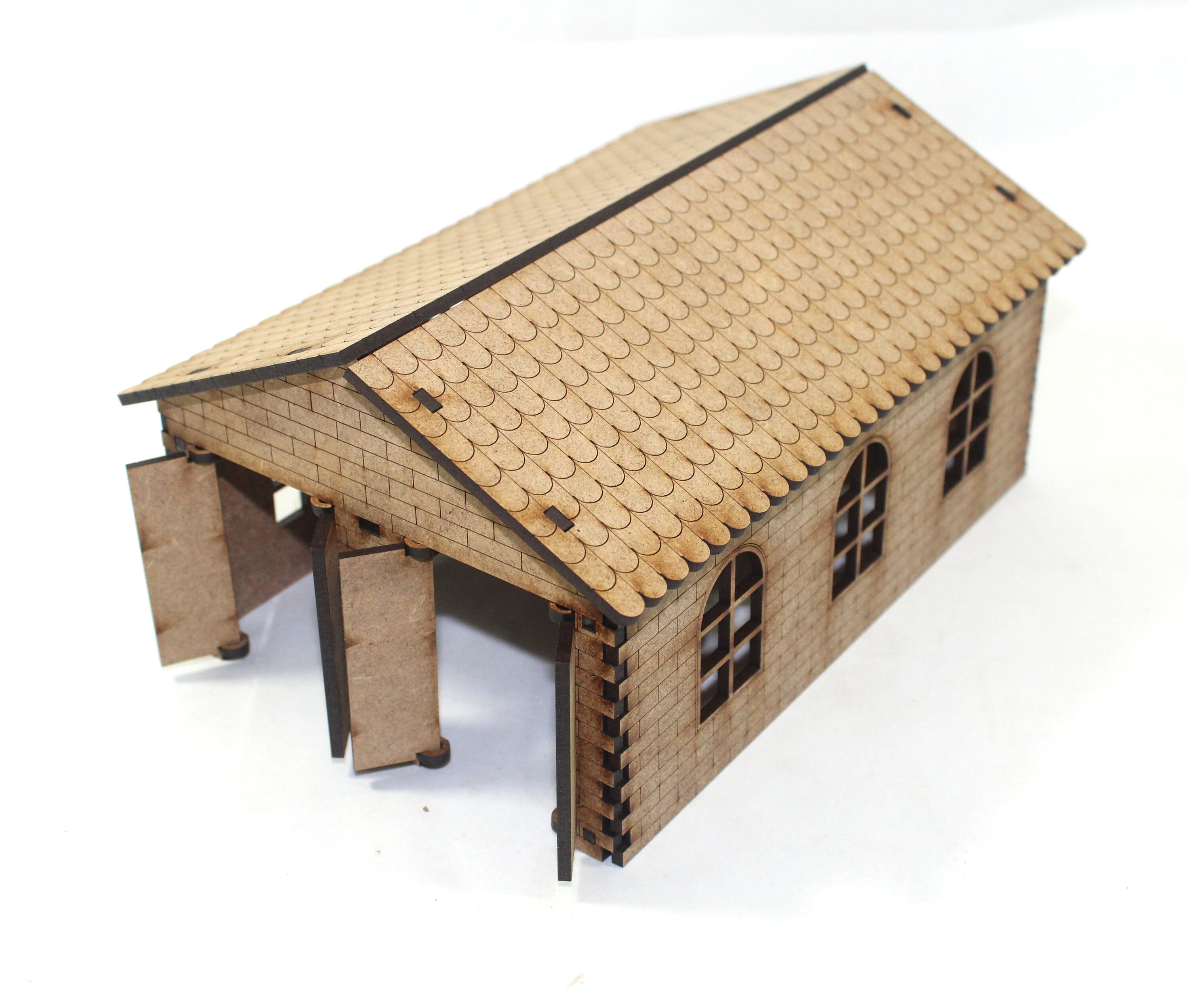 OO Gauge Engine Shed, Twin Track MDF Model (flat Packed) - Etsy UK