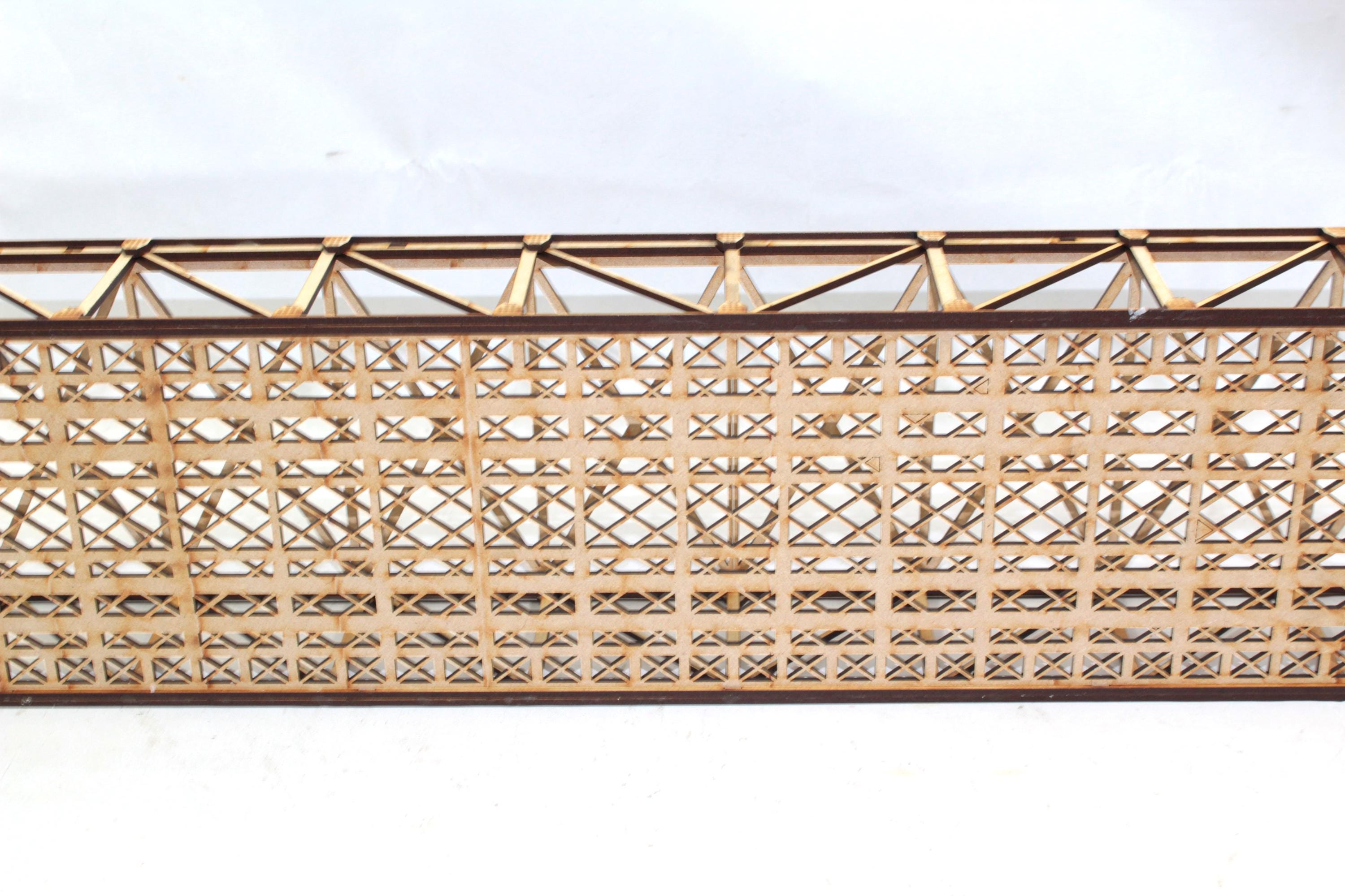 00 Gauge Girder Bridge Model Railway Twin Track MDF 75cm (750mm ...