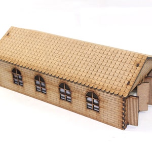 Model Railway 00 Gauge Twin Track Engine Shed 305mm Flat Packed MDF ...