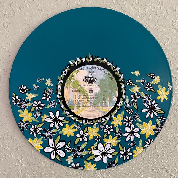 Painted Record - Etsy