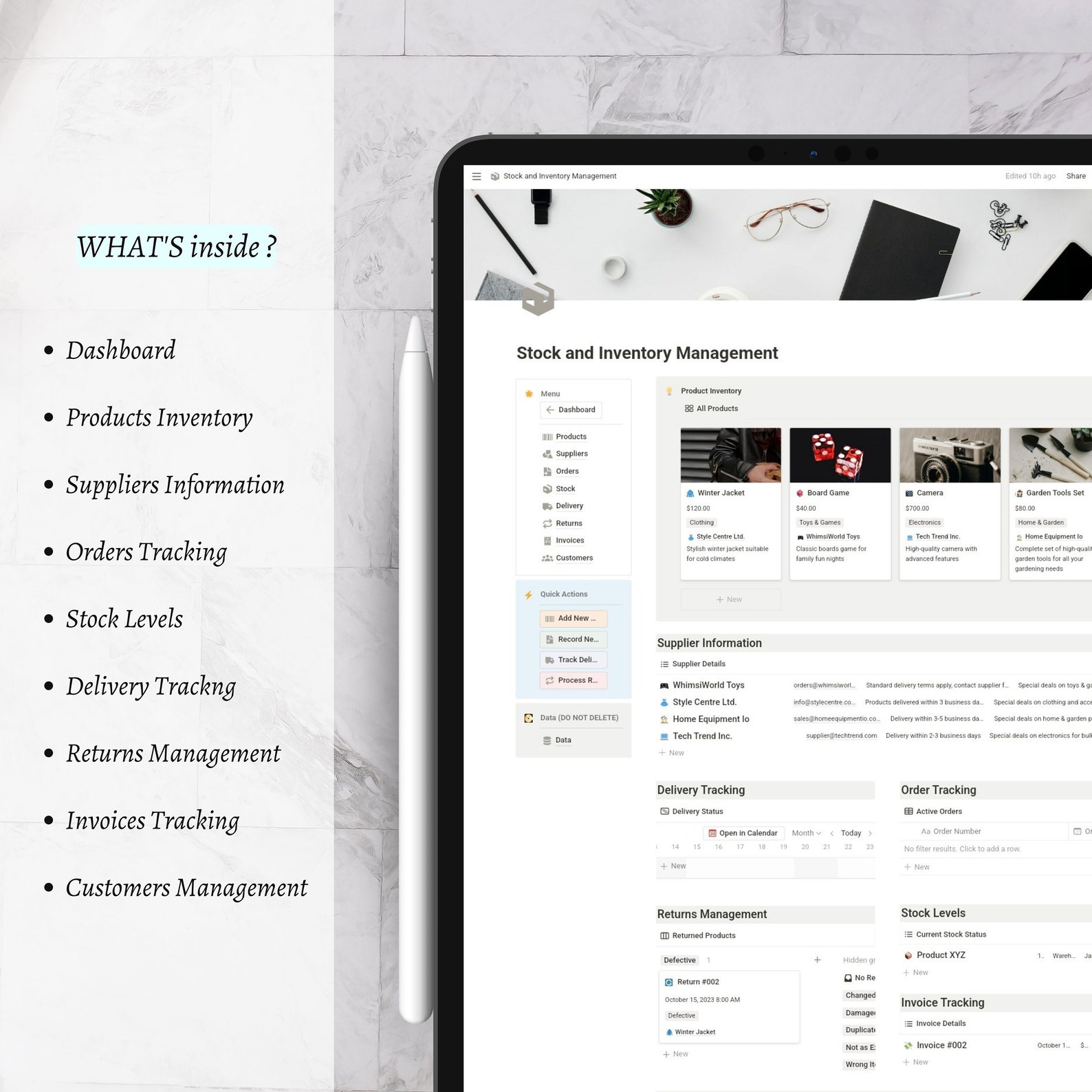 Notion Inventory Management Template, Notion Inventory Tracker ...