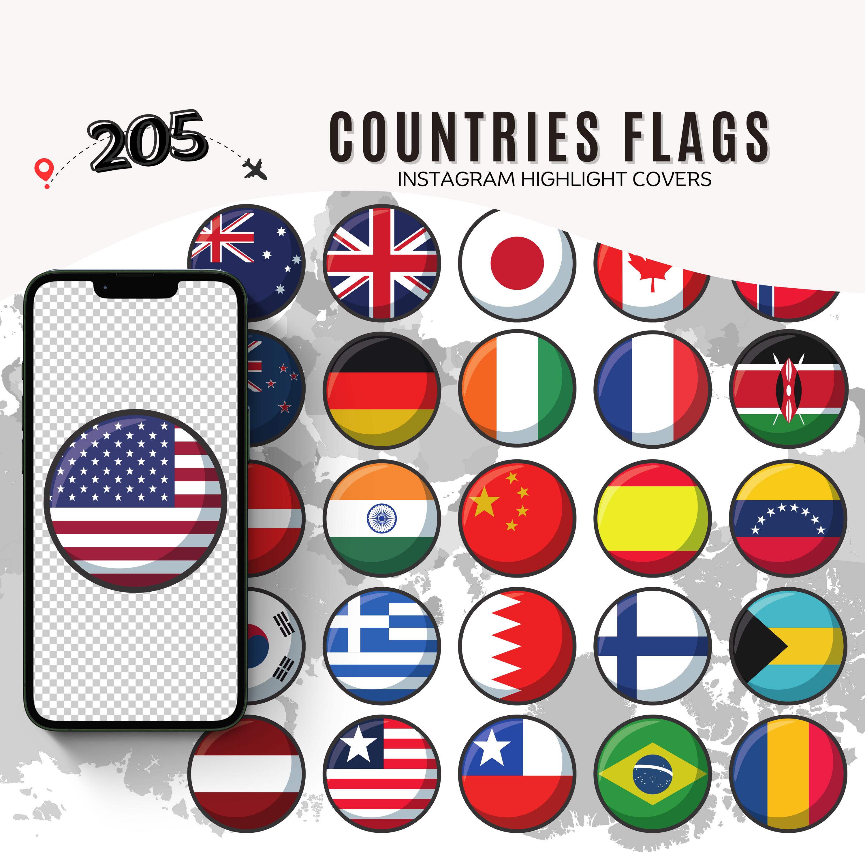 Country Flags, Instagram Travel Story Highlight Covers, Travel Story ...
