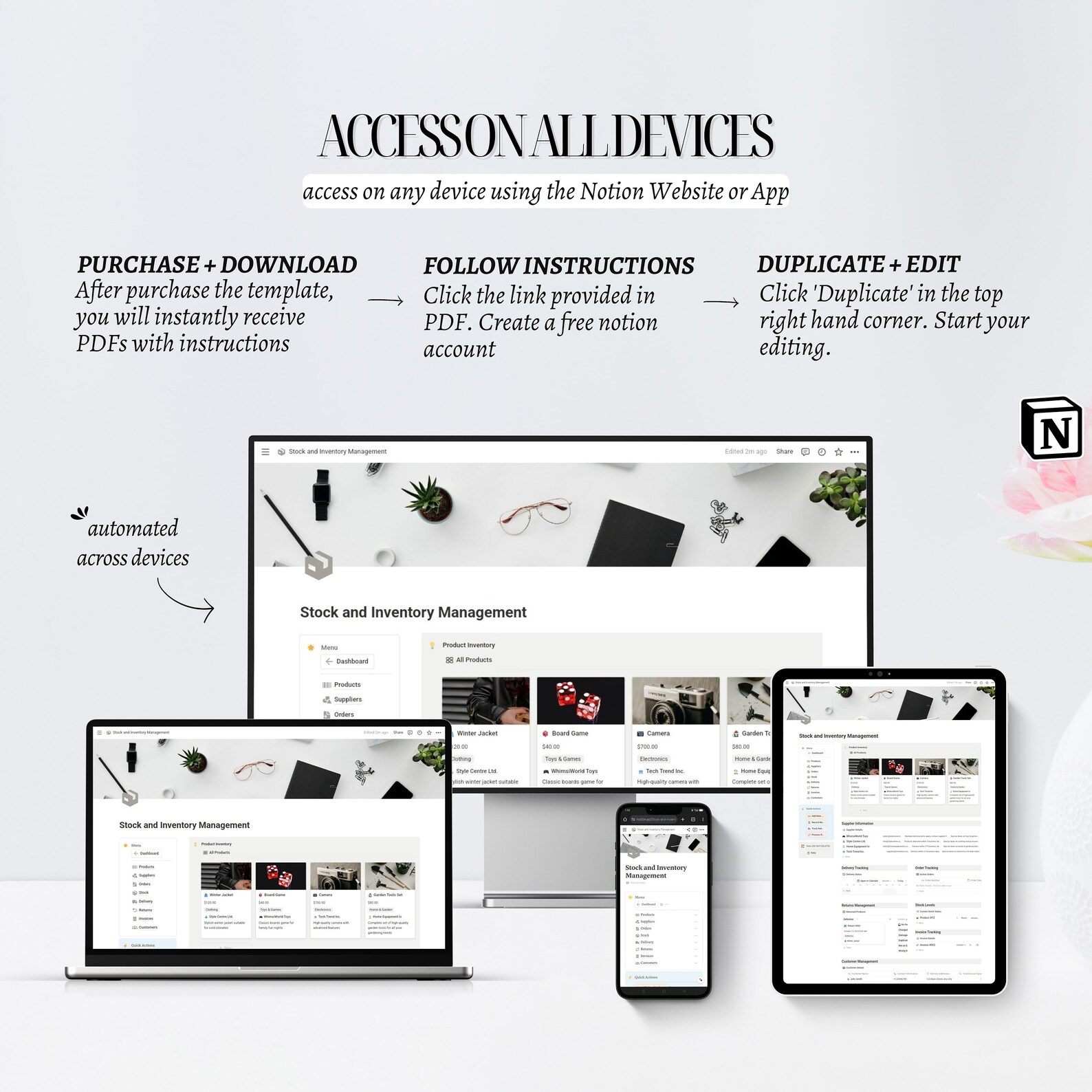 Notion Inventory Management Template, Notion Inventory Tracker ...