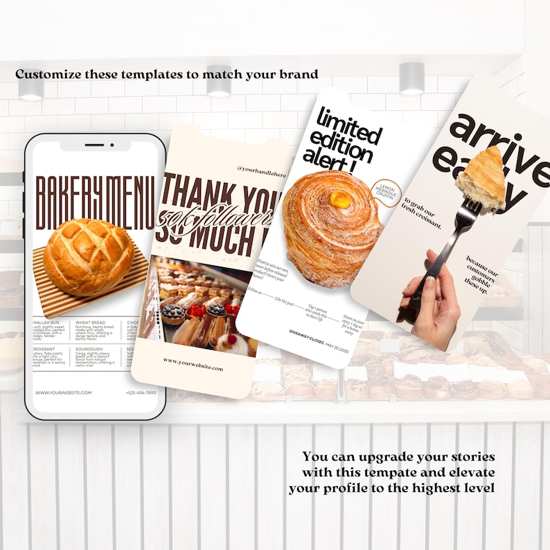 Bakery Instagram Post Templates | Bakery Instagram Template | Cake ...