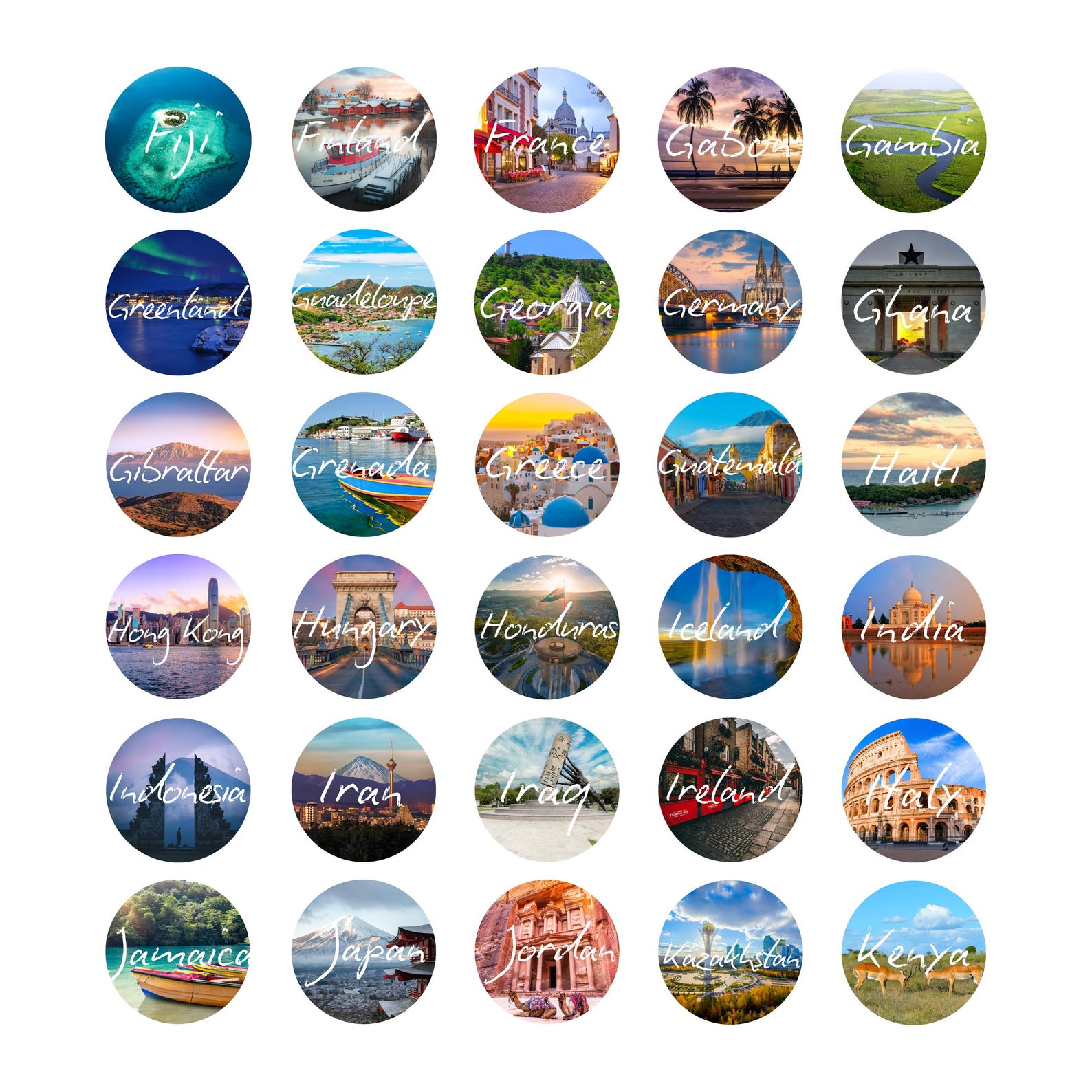 Country Instagram Story Highlight Covers, Travel Story Highlight Covers ...