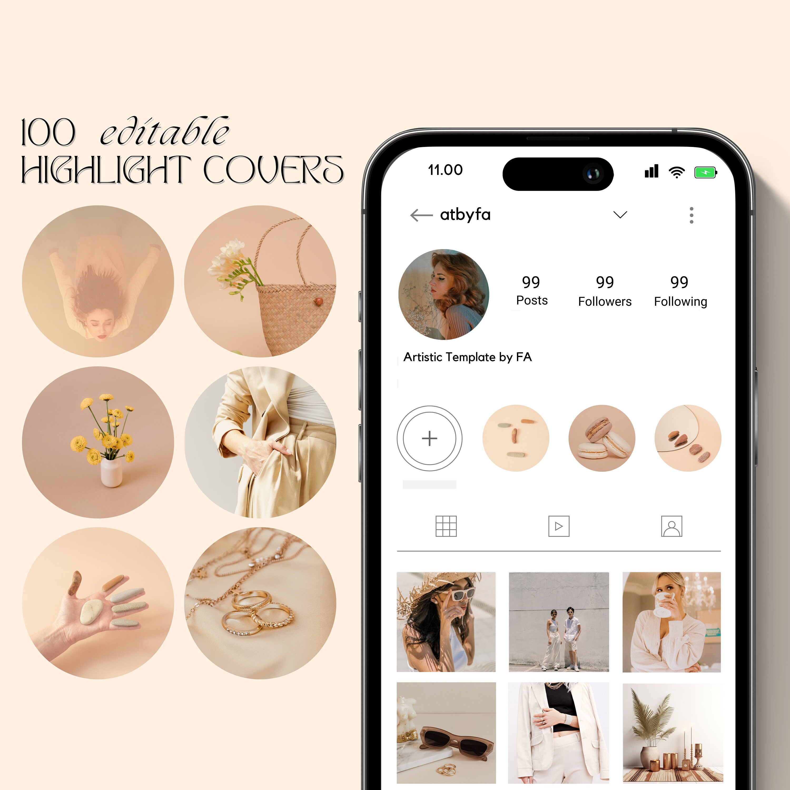 Brown Instagram Highlight Covers, Aesthetic Covers for Instagram ...