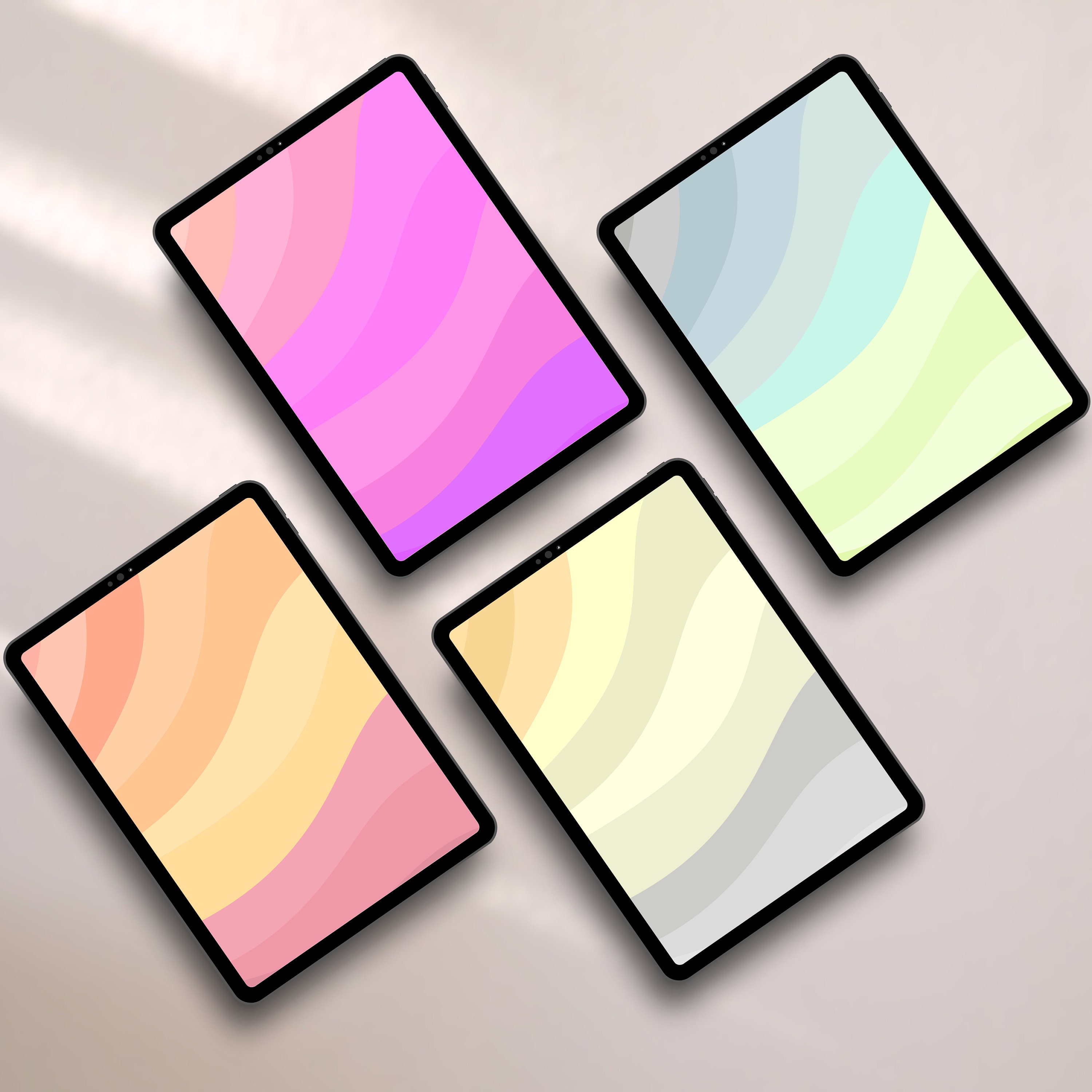 Pastel Desktop Wallpaper, Abstract Minimalist Computer/pc/macbook ...