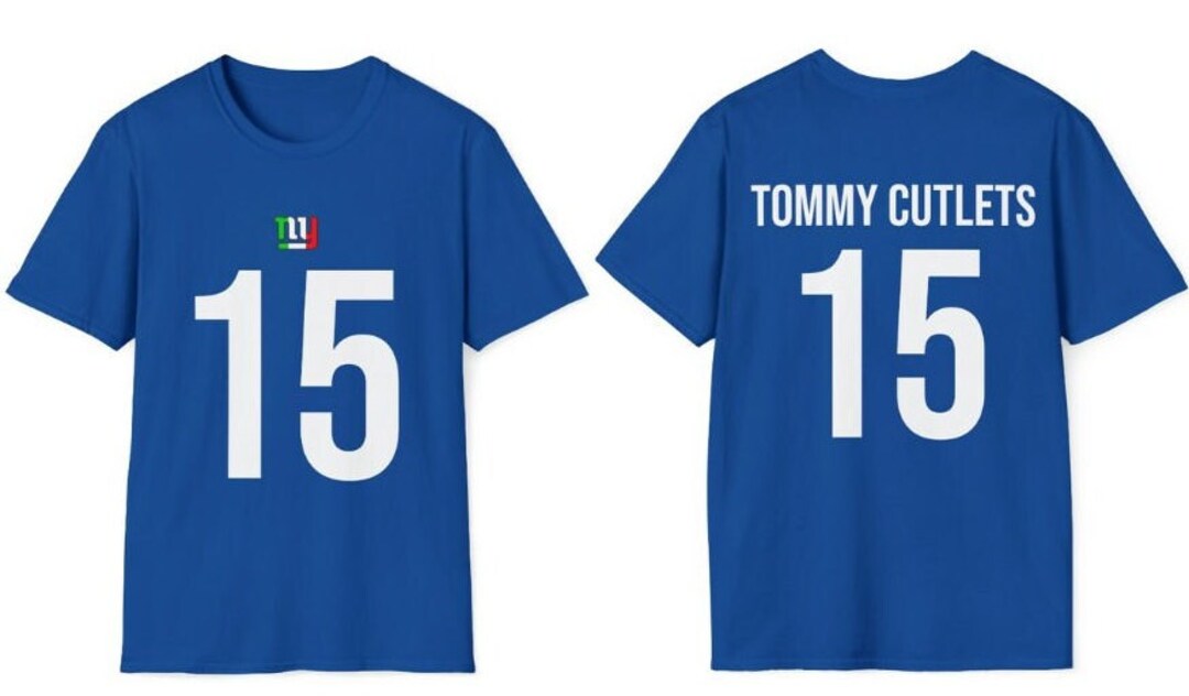 Tommy Tommy Cutlets Parody Vintage Ny Football Italian Jersey Unisex Softstyle T Shirt