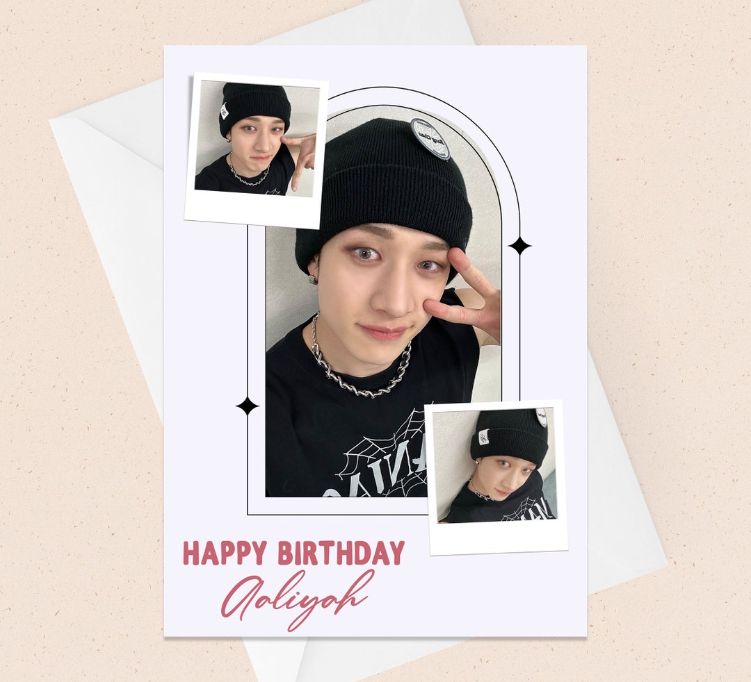 Personalised Bang Chan From Stray Kids Greetings Card With Envelope K ...