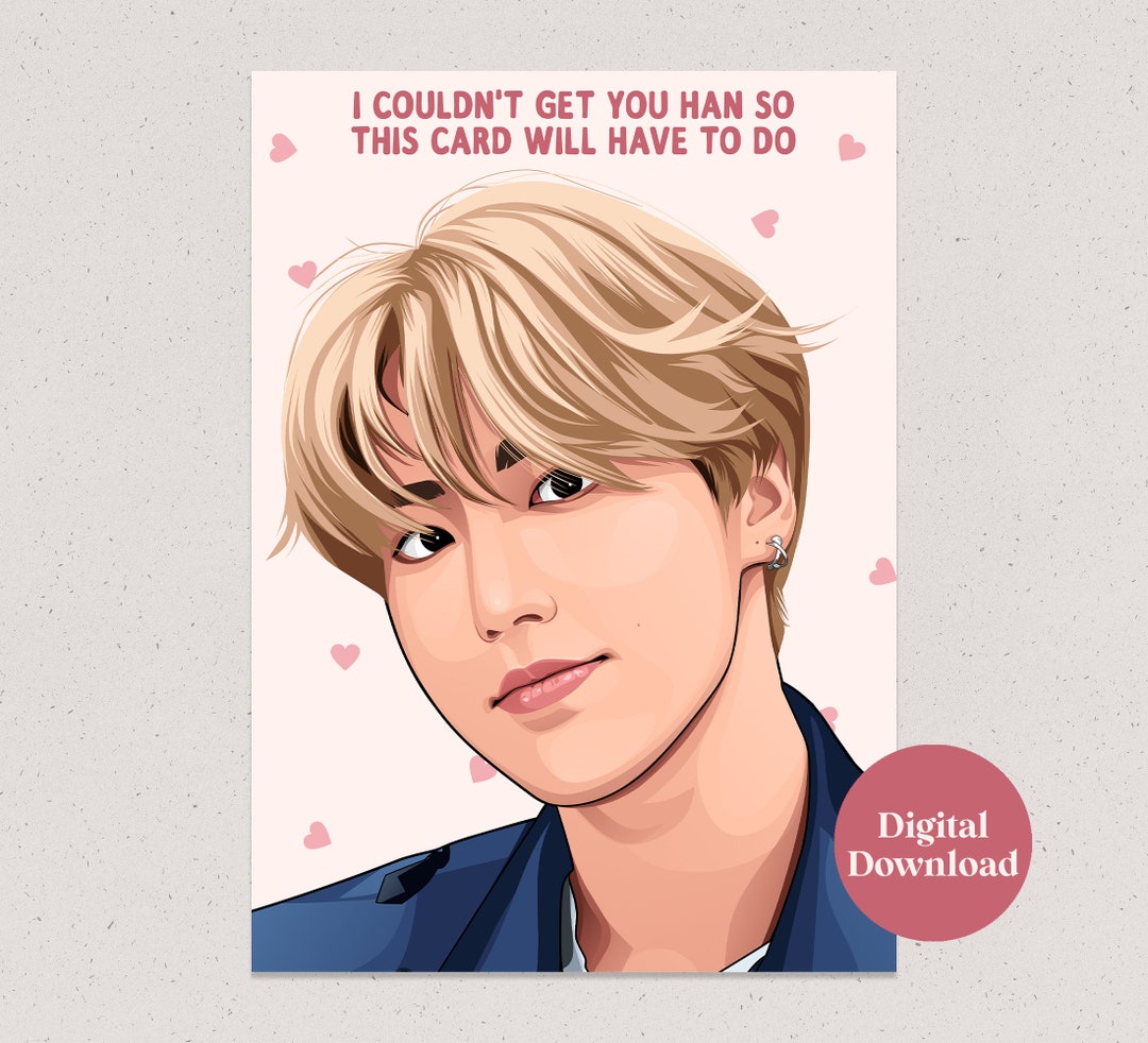 Printable Han From Stray Kids Greetings Card Digital Download K-pop ...